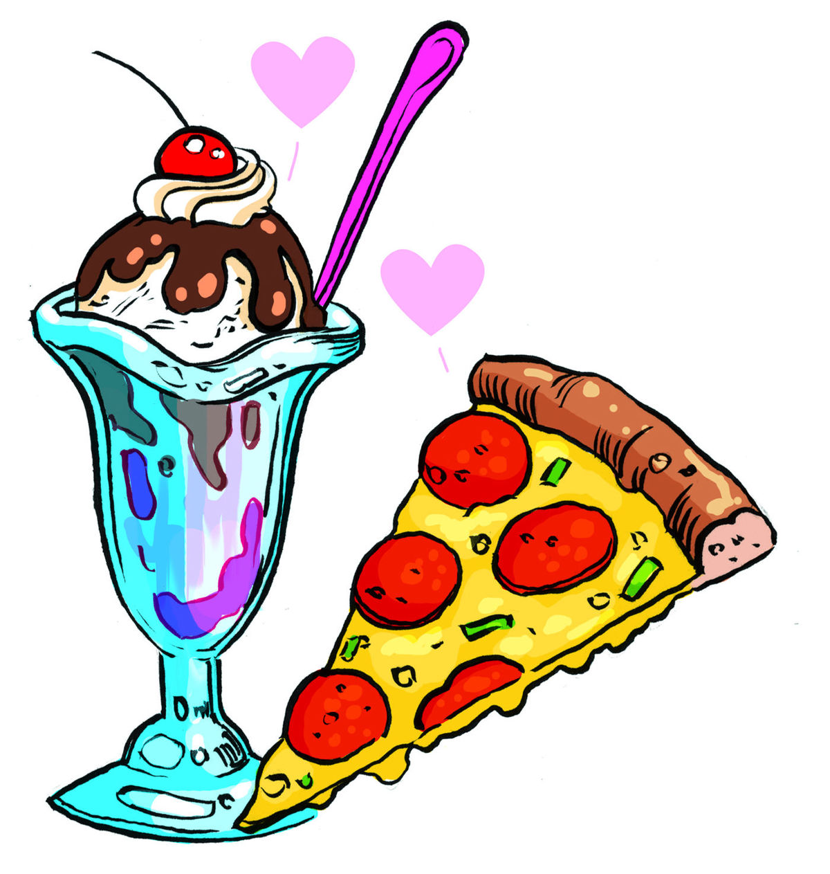 School Ice Cream Party Clip Art